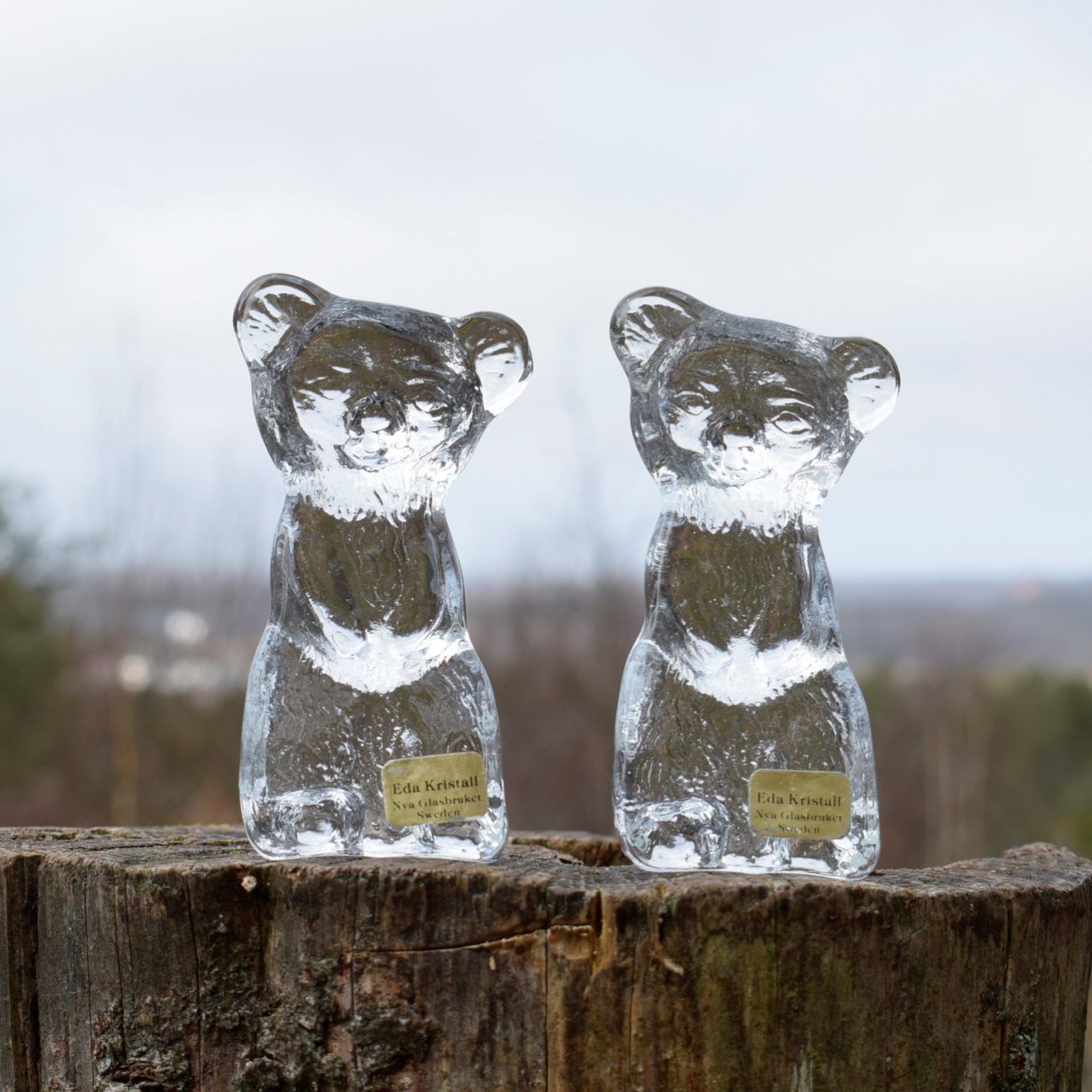 ガラスのくま・佇む熊 / クリスタルガラス・Eda Kristall / くまグッズ | florantik