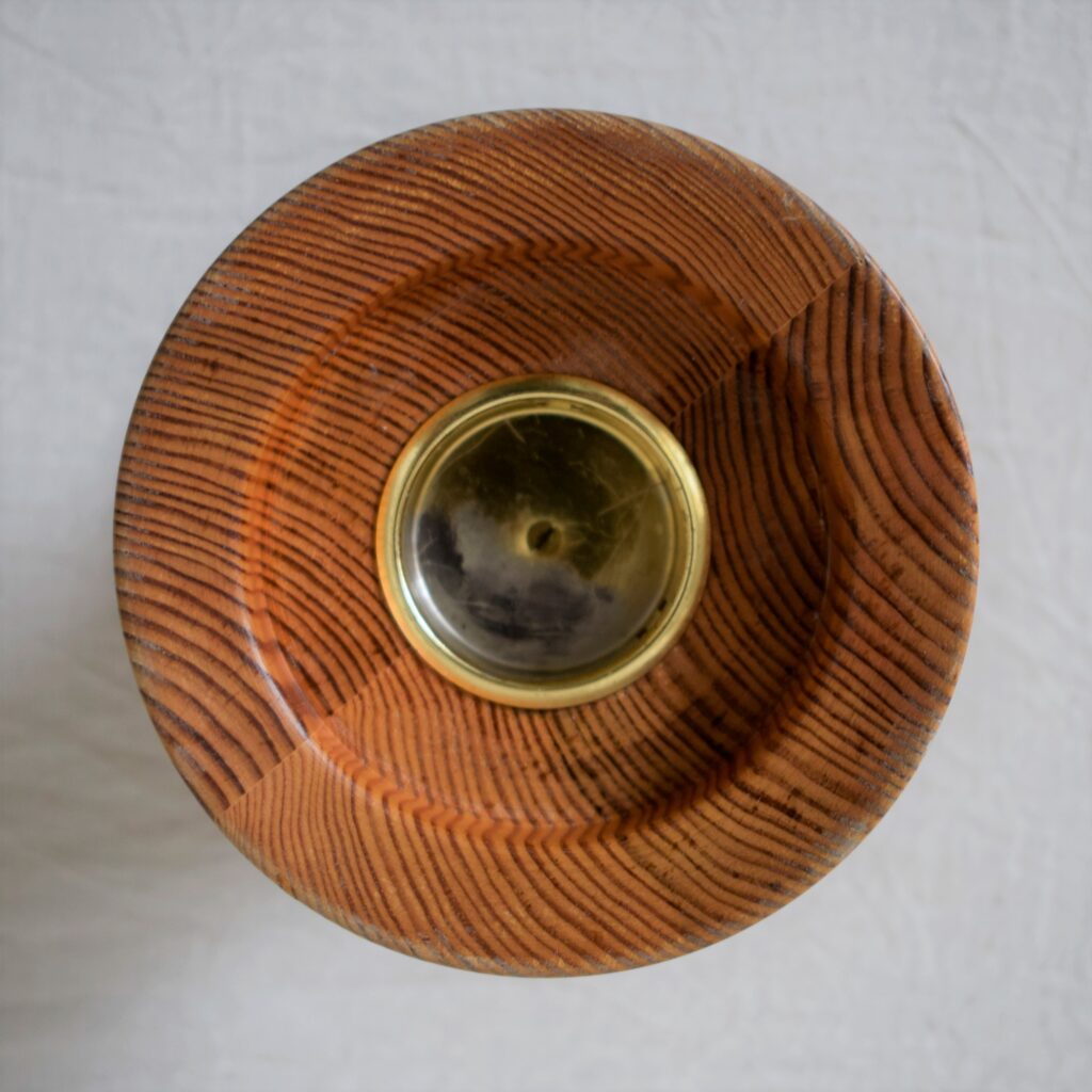 木製キャンドルホルダー / オリジナル・ガラスカバー付き / Sandbergs Nora Stad Sweden | florantik